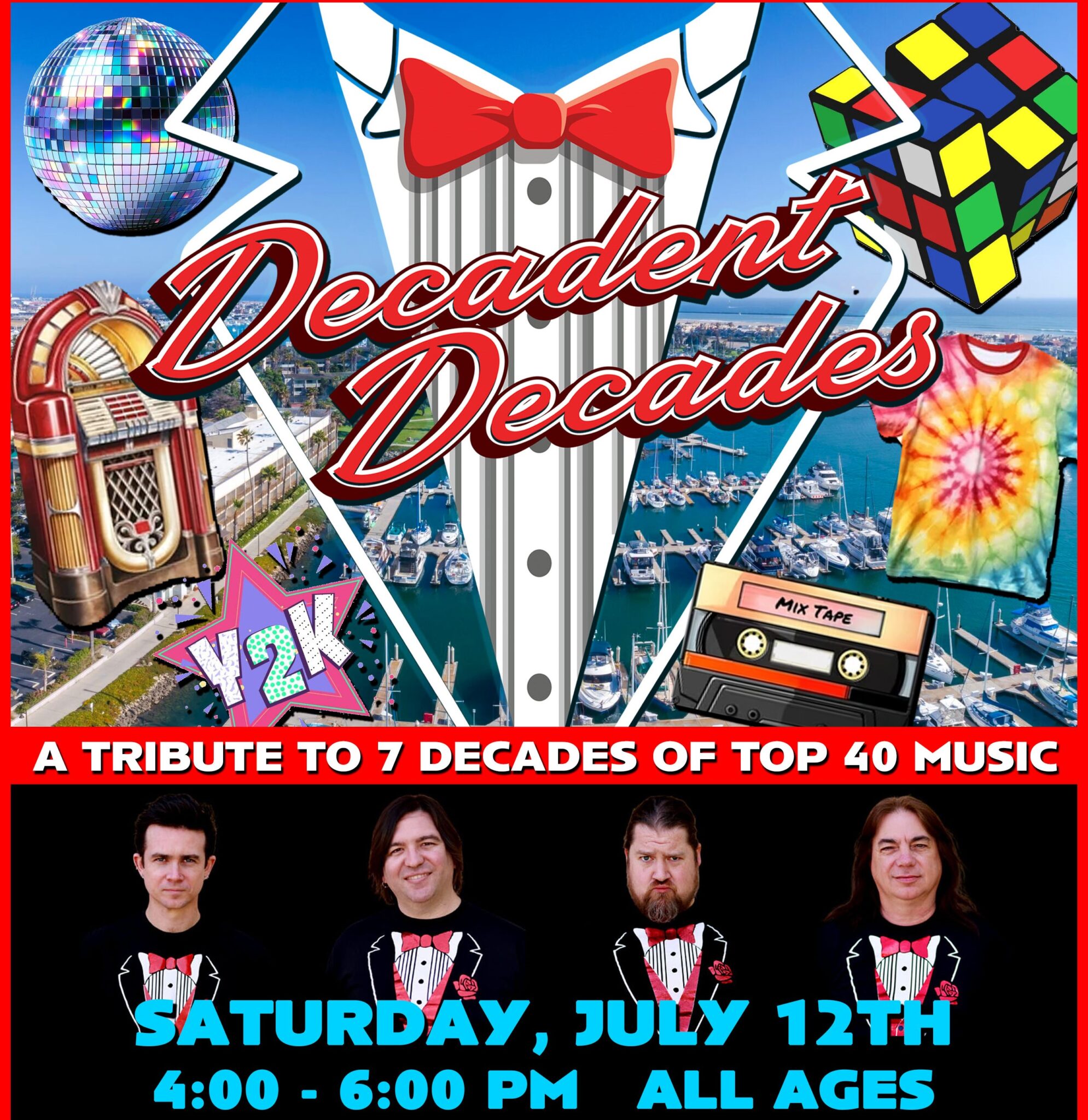 2025 Concerts by the Sea - Decadent Decades - Channel Islands Harbor